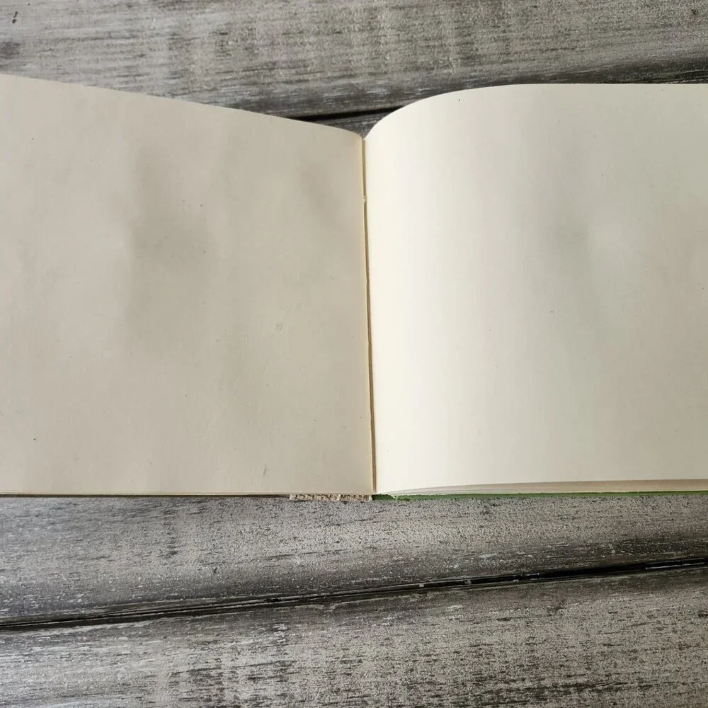 Office | Journal Green Wood Flowers Parchment Paper New | Poshmark